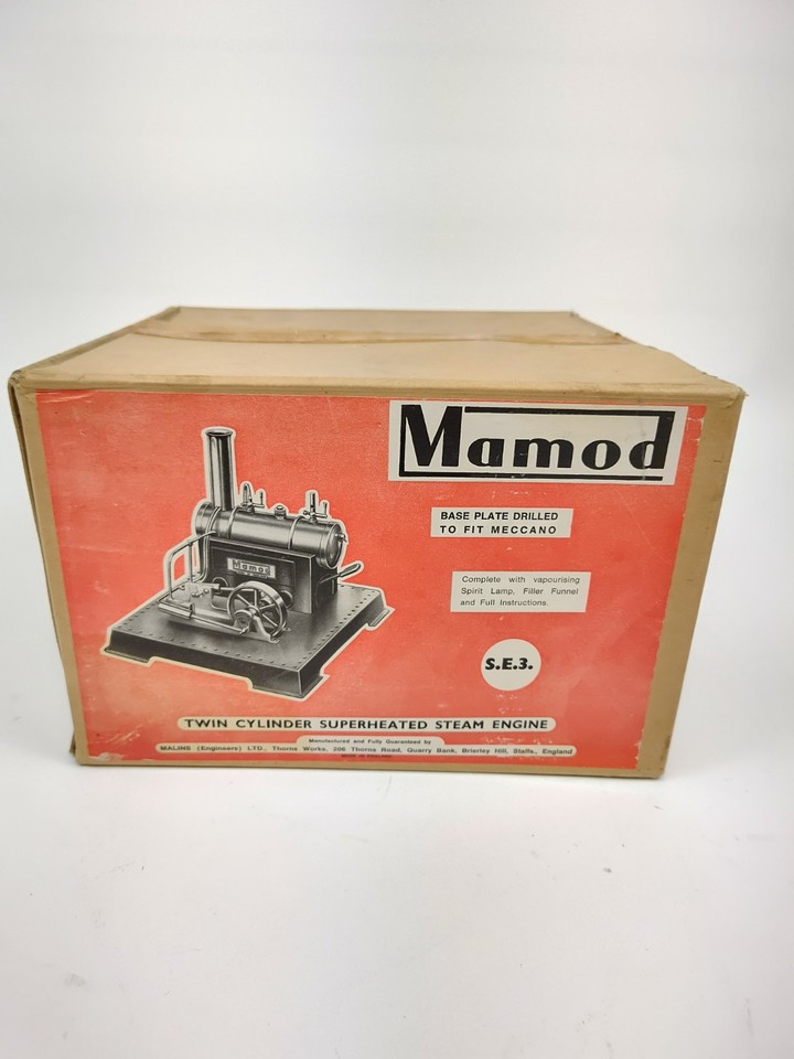 Vintage Mamod Twin Cylinder Superheated Steam Engine SE3 With Box | eBay