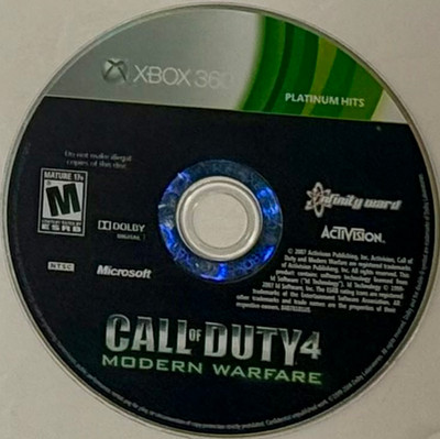 Call Of Duty 4 Modern Warfare Microsoft Xbox 360 - Disc Only | eBay