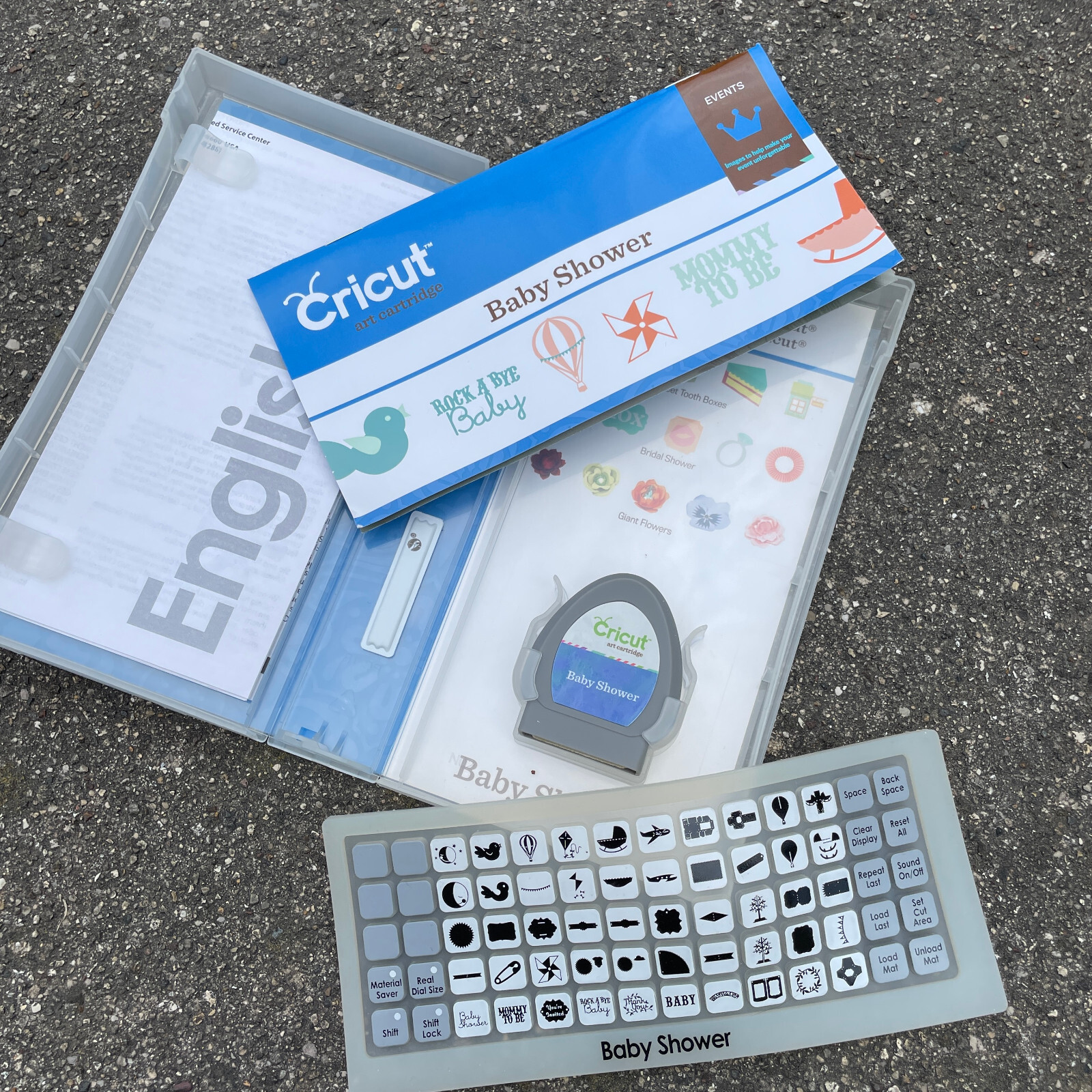 Cricut Event Shapes Cartridge Baby Shower Complete 2001234 | eBay