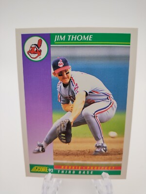 Jim Thome 1992 Score Rookie Baseball Card #859 2018 Hall of Fame | eBay
