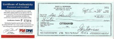 Joe Sewell Signed Endorsed Authentic Autographed Check PSA/DNA #P57304 ...