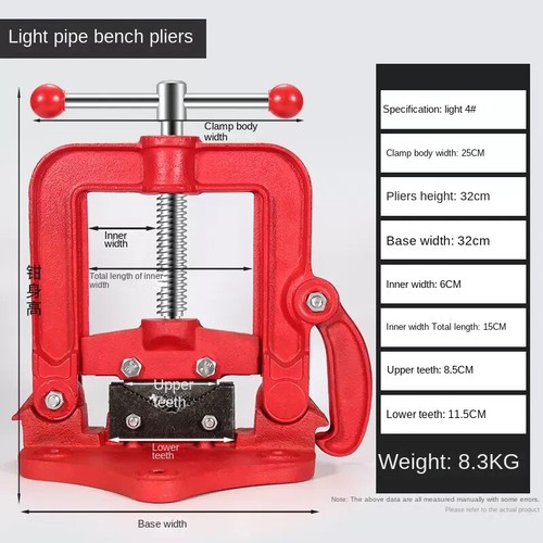 Pipe Clamping Pliers Heavy Duty Tripod Pressure Galvanized Pipe Clamp ...