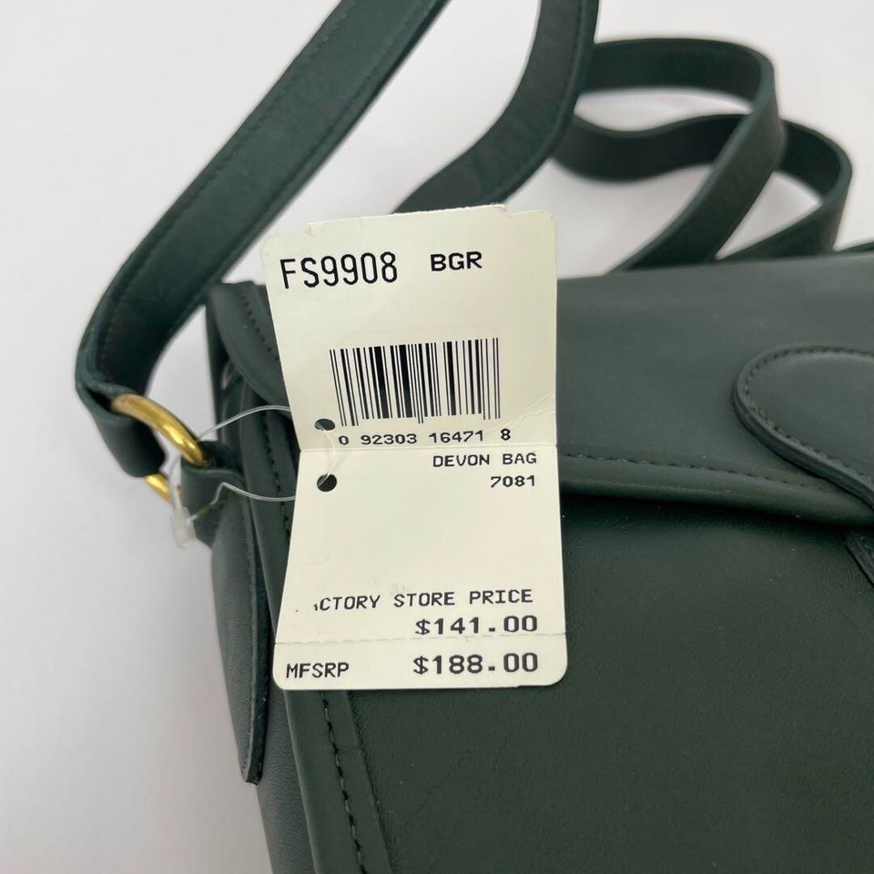 Extremely Rare Made In USA Old Coach 9908 Shoulder Bag Green Vintage ...