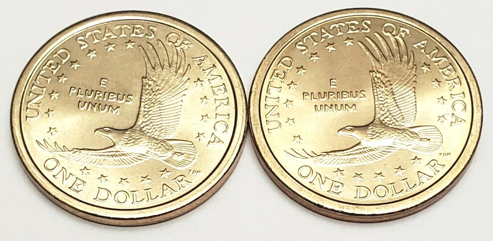 2000 P & D Sacagawea Dollar Coin Set (2 Coins) AVE CIRCULATED **FREE ...