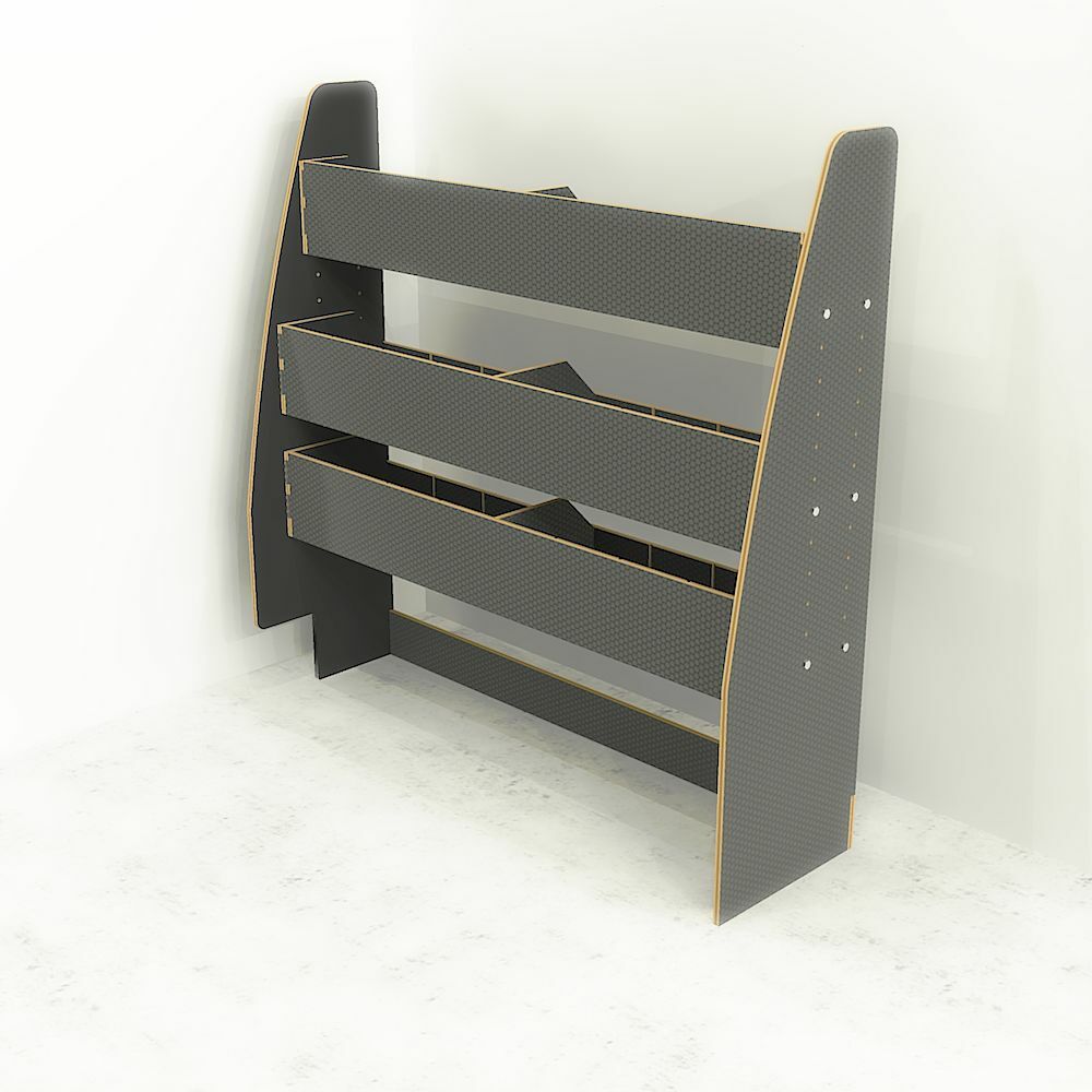 VW Caddy SWB Van Racking, Plywood Shelving, BLACK Hexaboard Finish | eBay