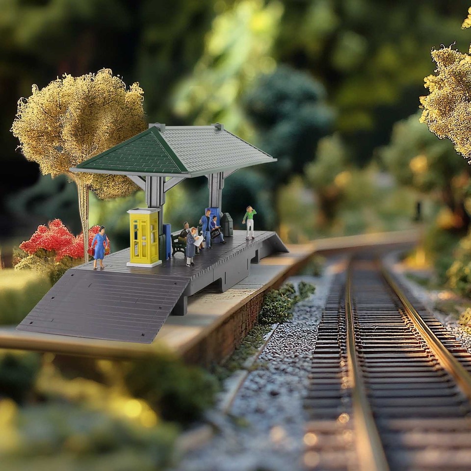 Evemodel HO Scale Model Trains Station Platform for Model Railroad ...