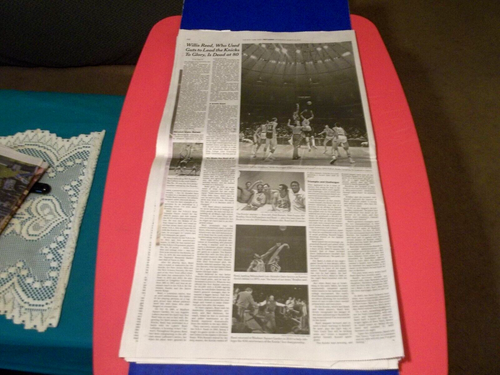 'WILLIS REED'"NY KNICKS CAPTAIN""NBA HALL OF FAMER"-DIES' NEW YORK ...