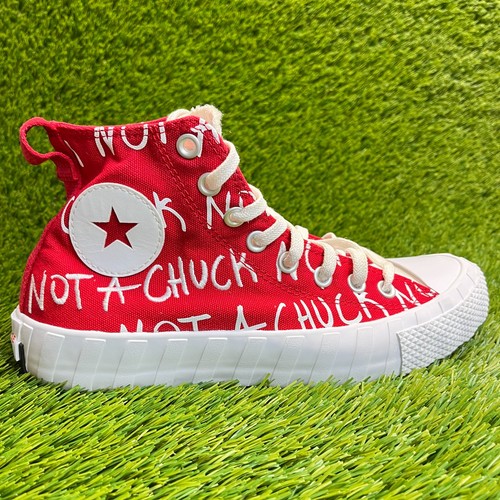 Converse UNT1TL3D High Not A Chuck Boys Size 6.5Y Red Athletic Shoes ...