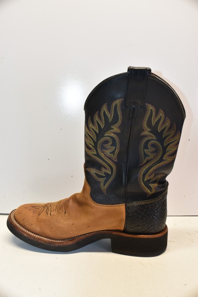 Justin Tekno Crepe Boots Round Toe Coffee Brown L5008 Women's Size 9B ...