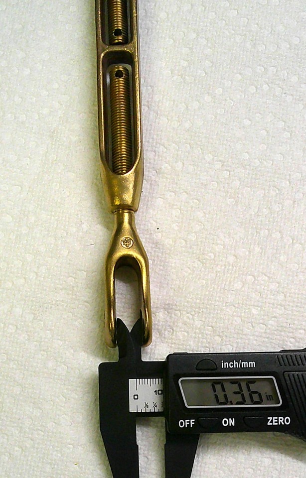MERRIMAN BRONZE TURNBUCKLE with Clevis Pins, Sailboat Rigging, 5/16 | eBay