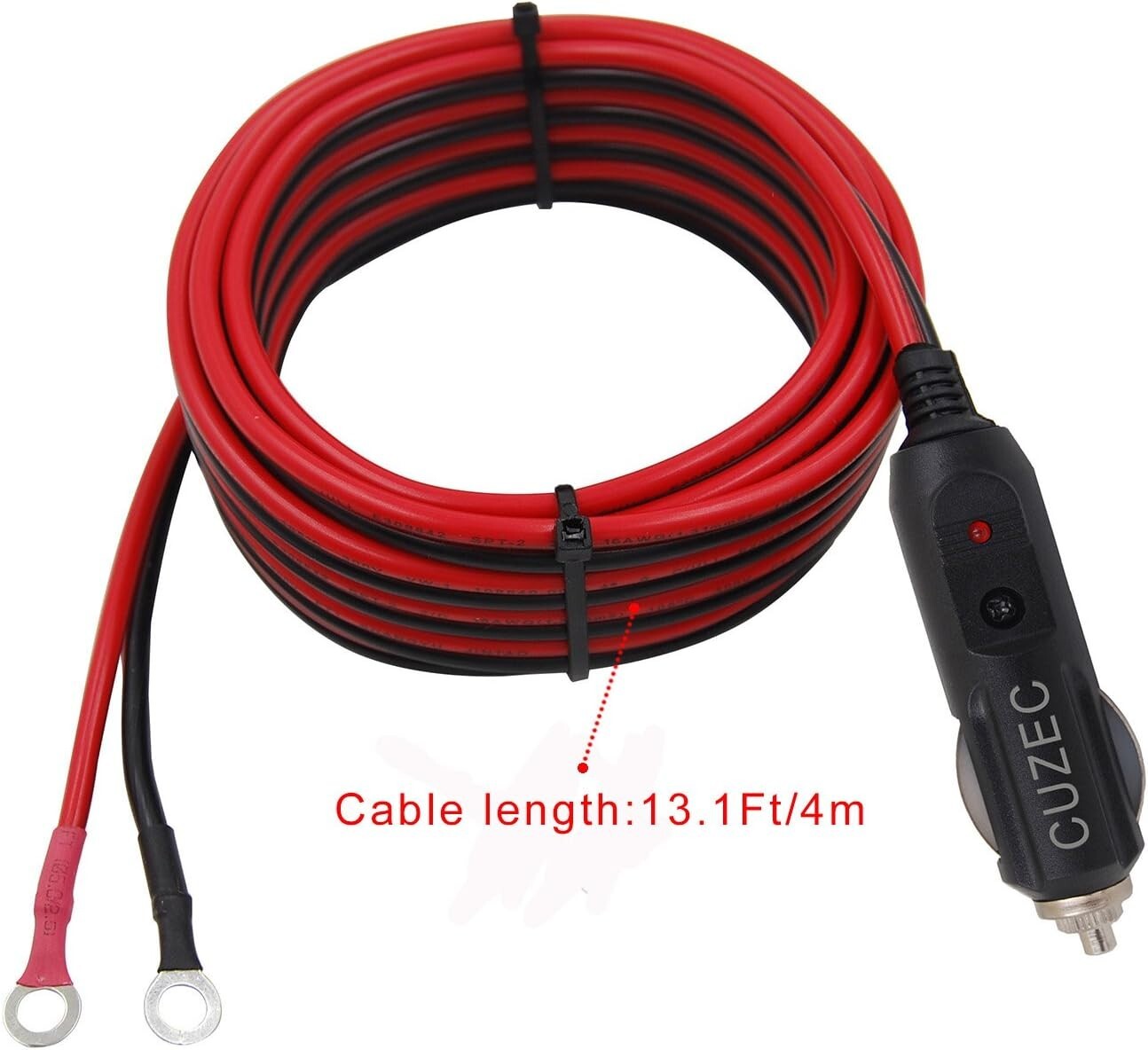 Cigarette Lighter Plug Cable Car Power Supply Inverter Adapter Wire 12 ...