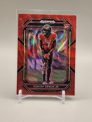 Dontay Demus Jr 2023 Prizm Draft Picks #151 Ruby Red Wave Prizm | eBay