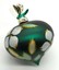A138# Luxury Glass Onion Green Floral Bauble Dragonfly Porcelain Cap ...