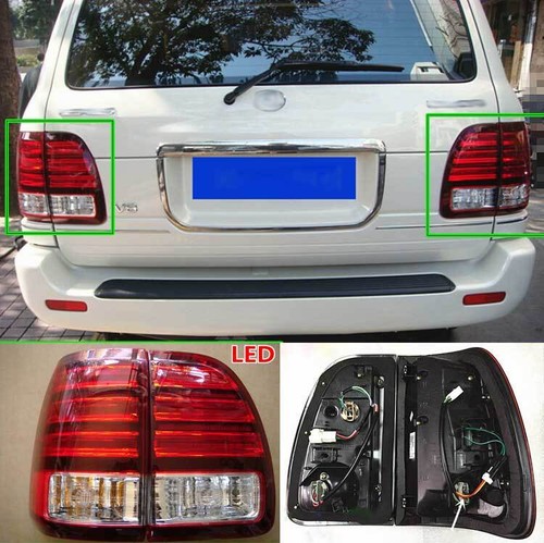 Rear Tail Lights For Lexus LX470 1998-2002 LED Type 1Set 4pcs Lamps Red ...