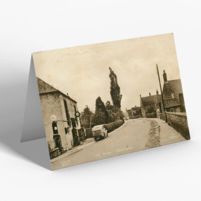 GREETING CARD - Vintage Lincolnshire - The Village, Bassingham (a ...