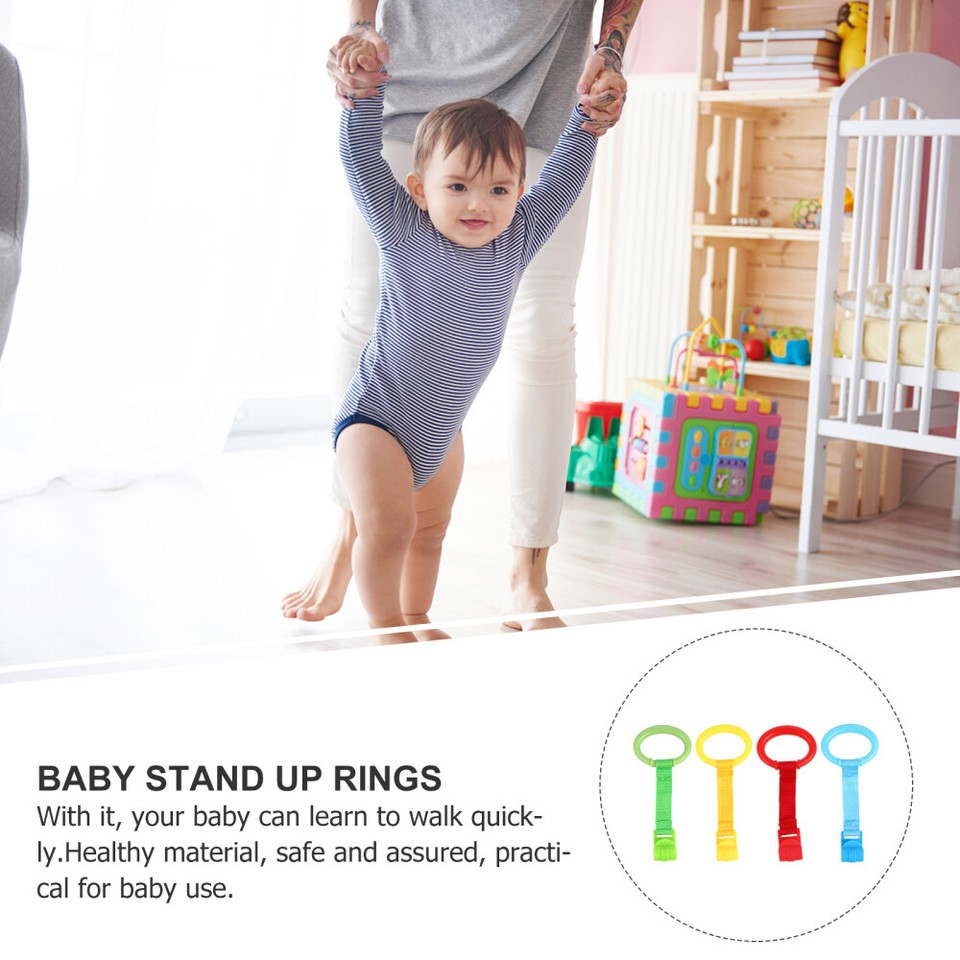 4pcs Portable Baby Pull Ring Baby Stand Up Rings Nursery Nursery Rings ...