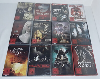 12 Horror Filme auf DVD - Fsk 18 - Sammlung Konvolut - Neu & Ovp | eBay