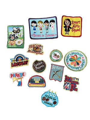 girl scouts patches lot Cookie Power Parade Medieval Archery And More | eBay