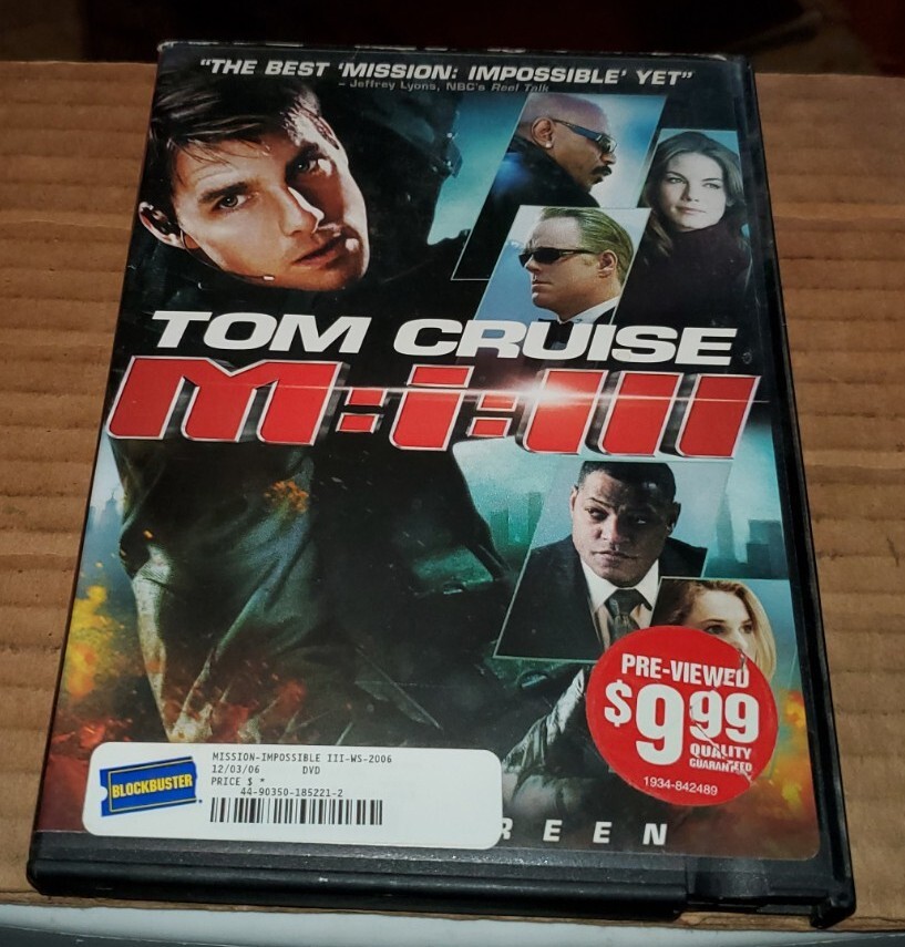 Mission Impossible 3 Dvd