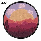 Sonora Desert Arizona Patch Embroidered Iron-On Applique Nature Badge ...