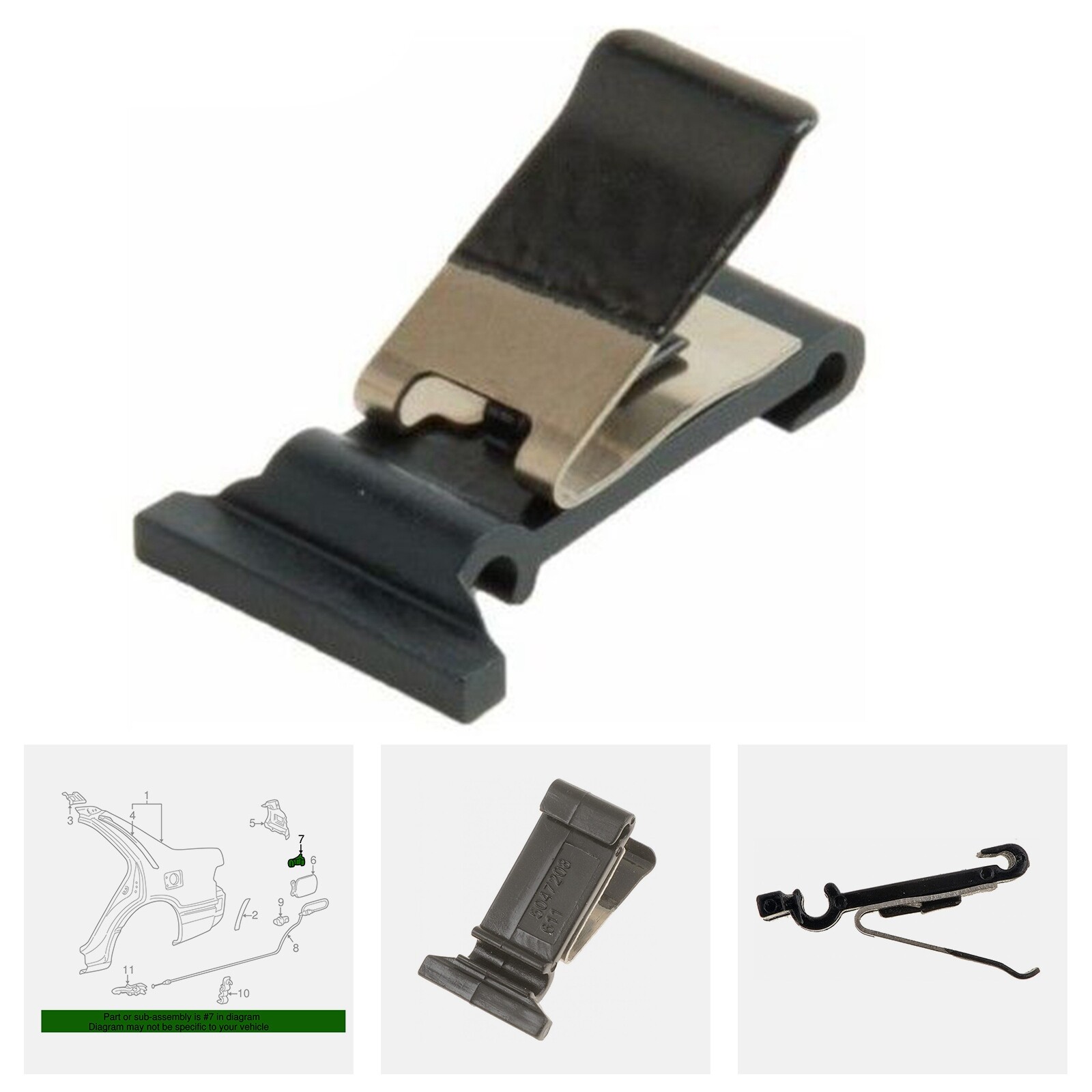 New For Toyota 77360-33020 Black Fuel Door Gas Cap Hatch Lid Spring ...