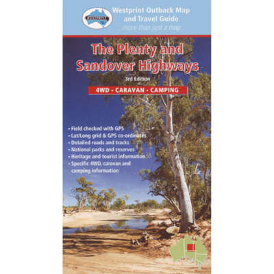 Westprint Outback Map & Travel Guide Plenty & Sandover Highways Map 4th ...