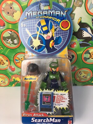 Megaman Figure Virus Attack Searchman NT Warrior Includes Battlechip ...