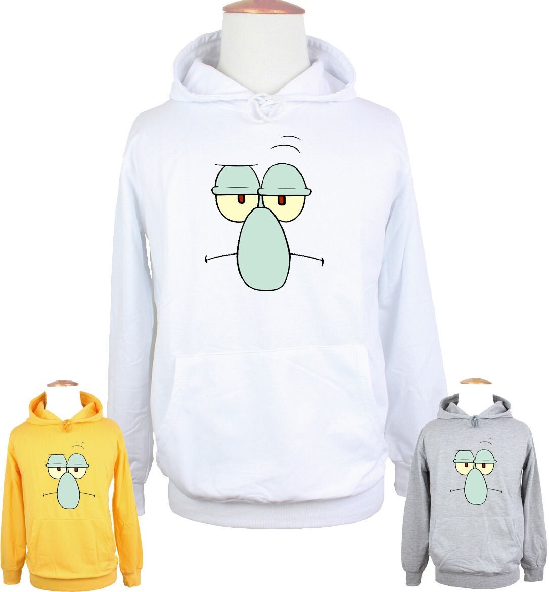Squidward Tentacles by Concrete Print Sweatshirt Unisex Hoodies Graphic ...