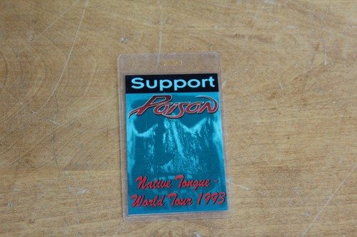 Poison - Laminated Backstage Pass - Lot # 1 - Free Postage - | eBay