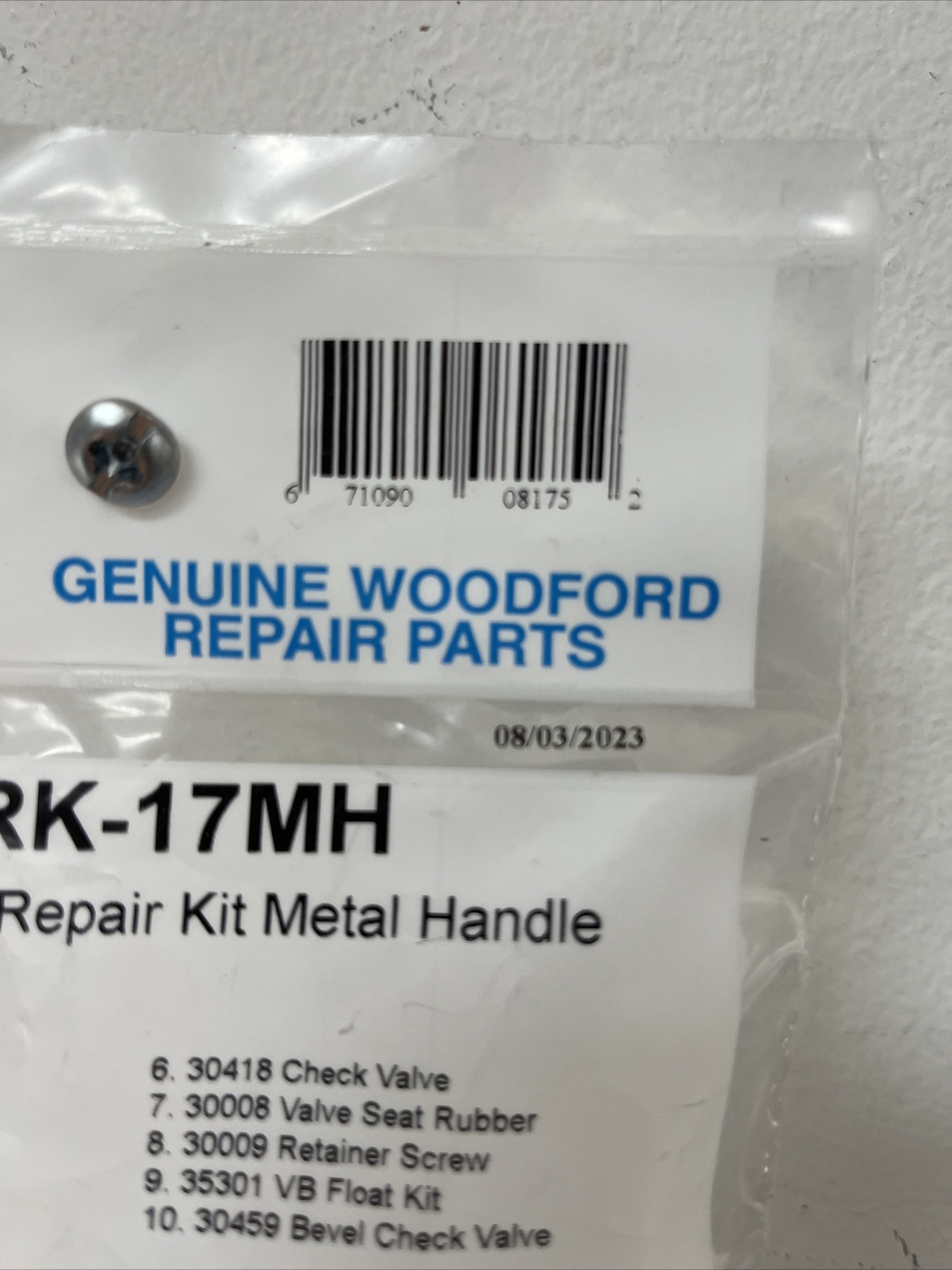 Woodford RK-17MH Wall Hydrant Repair Kit 671090081752| eBay