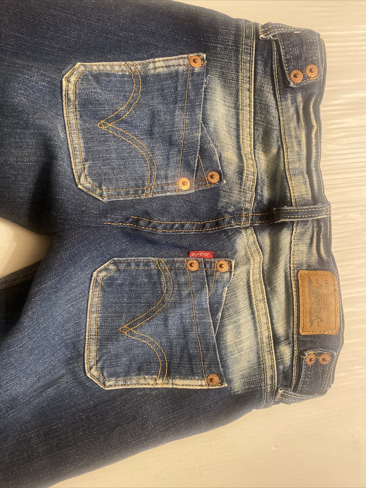 Levis 504 Womens Denim Slouch flare jeans - Gem