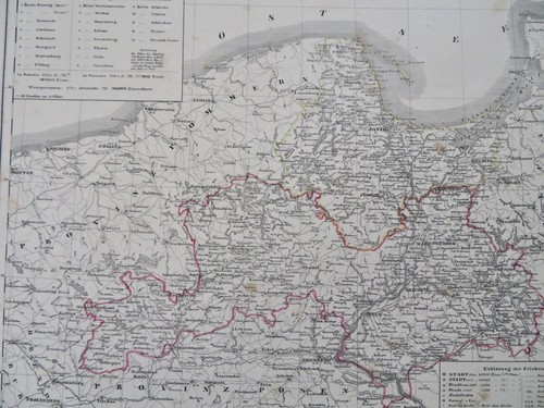 West Prussia German Confederation Danzig Bromberg Pomerania c. 1849 ...