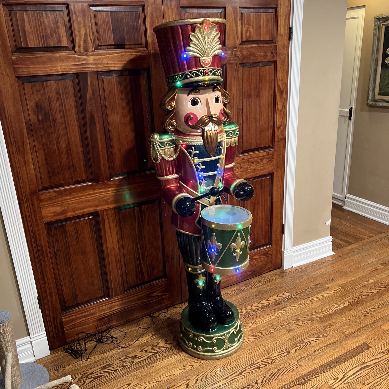 6ft Holiday Time Christmas Nutcracker Musical Indoor Outdoor with LED ...