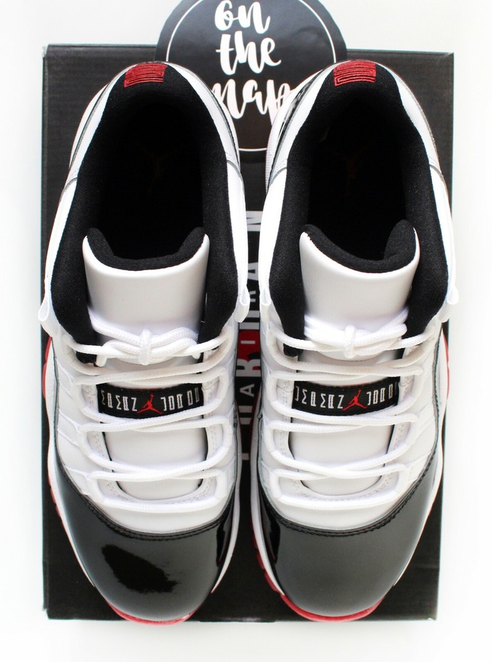 Nike Air Jordan 11 XI Retro Low Concord Bred Black Red GS 2020 UK 3 4 5 ...