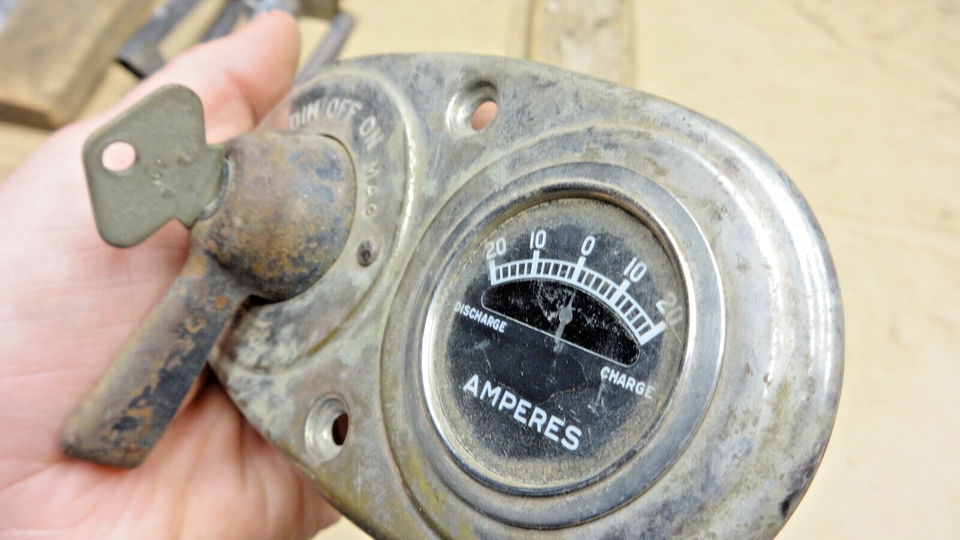 1926 1927 Model T Ford IGNITION / LIGHT SWITCH / AMP GAUGE Original w ...