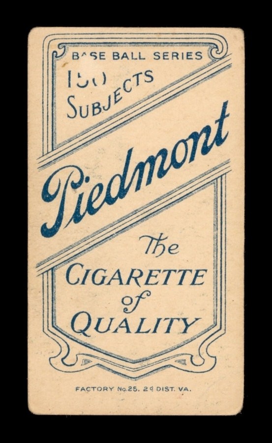 1909-11 T206 Set-Break Frank Isbell Piedmont LOW GRADE (crease ...