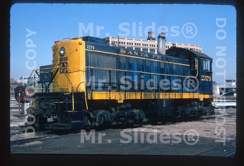 Original Slide ATSF Santa Fe ALCO S2 2379 Chicago IL 1975 | eBay