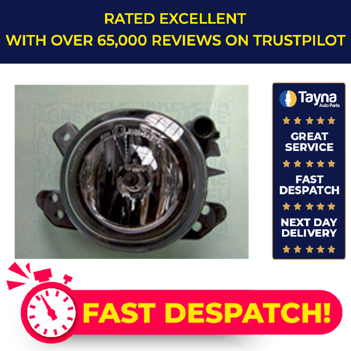 Fog Light Lamp fits MERCEDES C180 Left 1.6 1.8 2.2D 2007 on Marelli ...