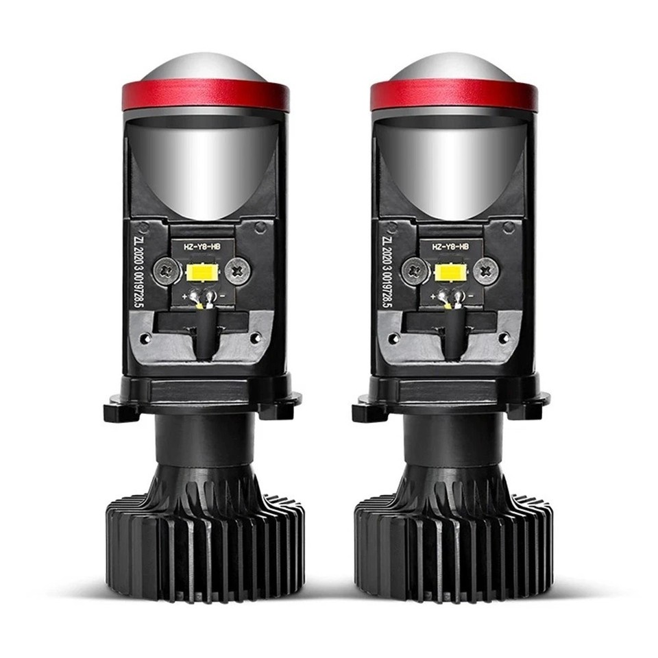 2PCS Mini H4 Laser LED Projector Hyperboloid Len 36000LM Headlight ...