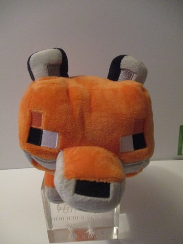 Minecraft Fox Plush Villager Mojang Jinx Orange Stuffed Doll 12" | eBay