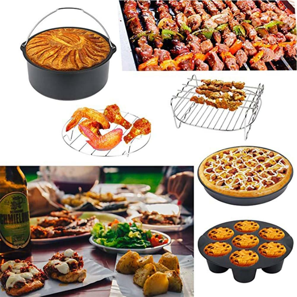 8pcs/set 7 Inch / 8 Inch Air Fryer Accessories For Gowise Phillips ...