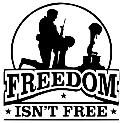 Freedom Isn't Free Decal Sticker Military Veteran Car Tumbler Wall | eBay