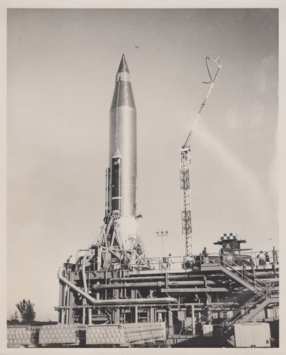 Early Rocketry | RARE USAF 1958 Atlas 10-B Eisenhower Peace Rocket ...
