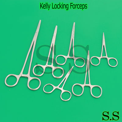 6 KELLY MOSQUITO HEMOSTAT LOCKING FORCEPS 3.5"-8" STR | eBay
