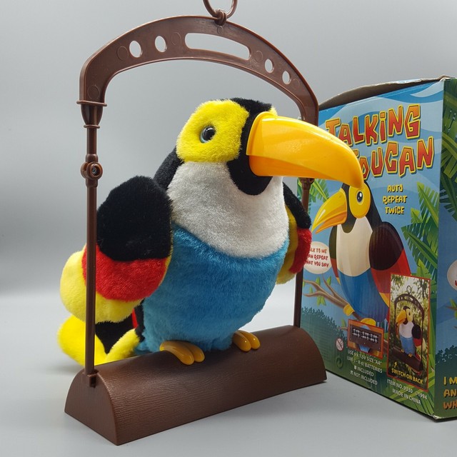 Talking Toucan Electronic Toy "talk to Me I Can Repeat What You Say ...