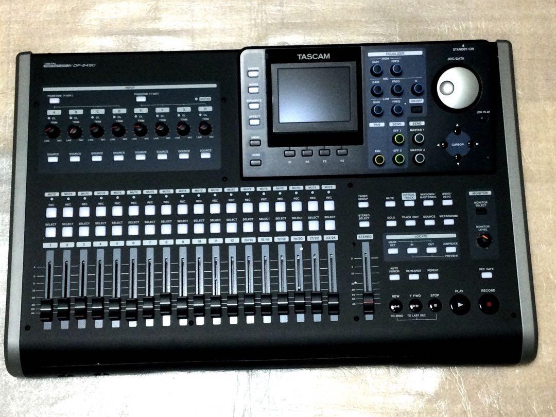Tascam DP-24SD Multi Track Recorder SD SDHC Digital Portastudio Color ...