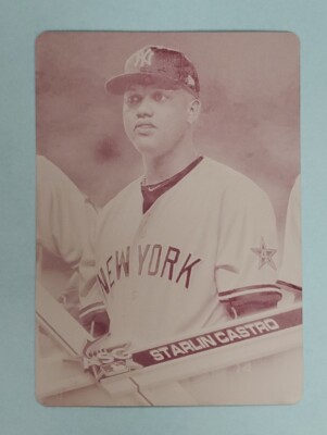 2017 Topps Update Starlin Castro Magenta Printing Plate #US236 Card 1/1 ...