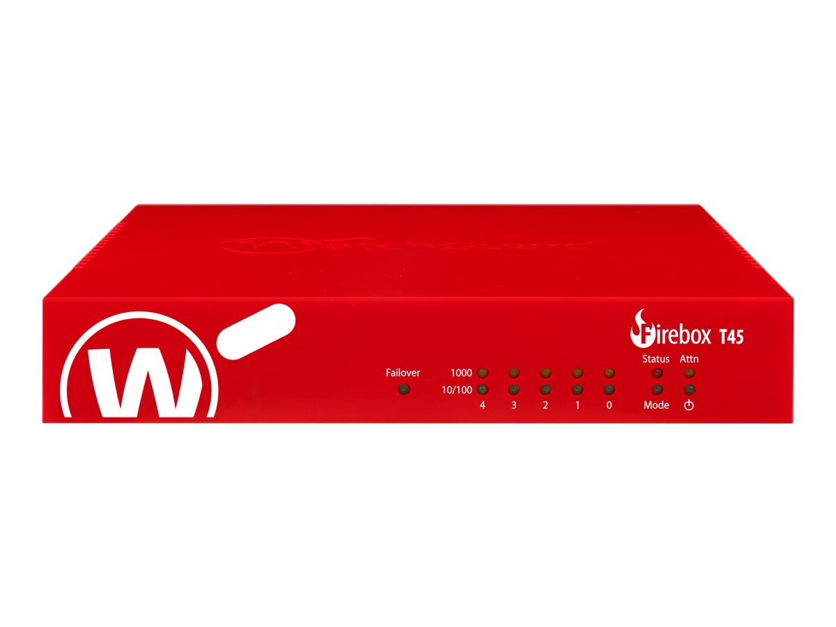 WatchGuard Firebox T45-W-PoE Network Security/Firewall Appliance ...