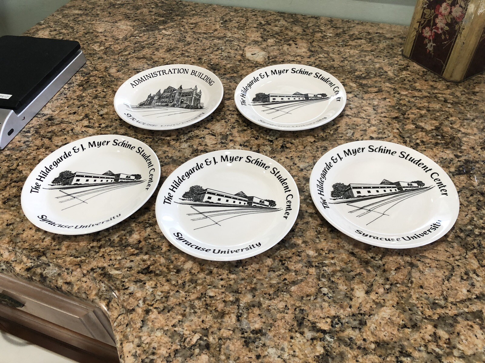 4 Vintage Syracuse University Plates Syracuse China Syralite Plates | eBay