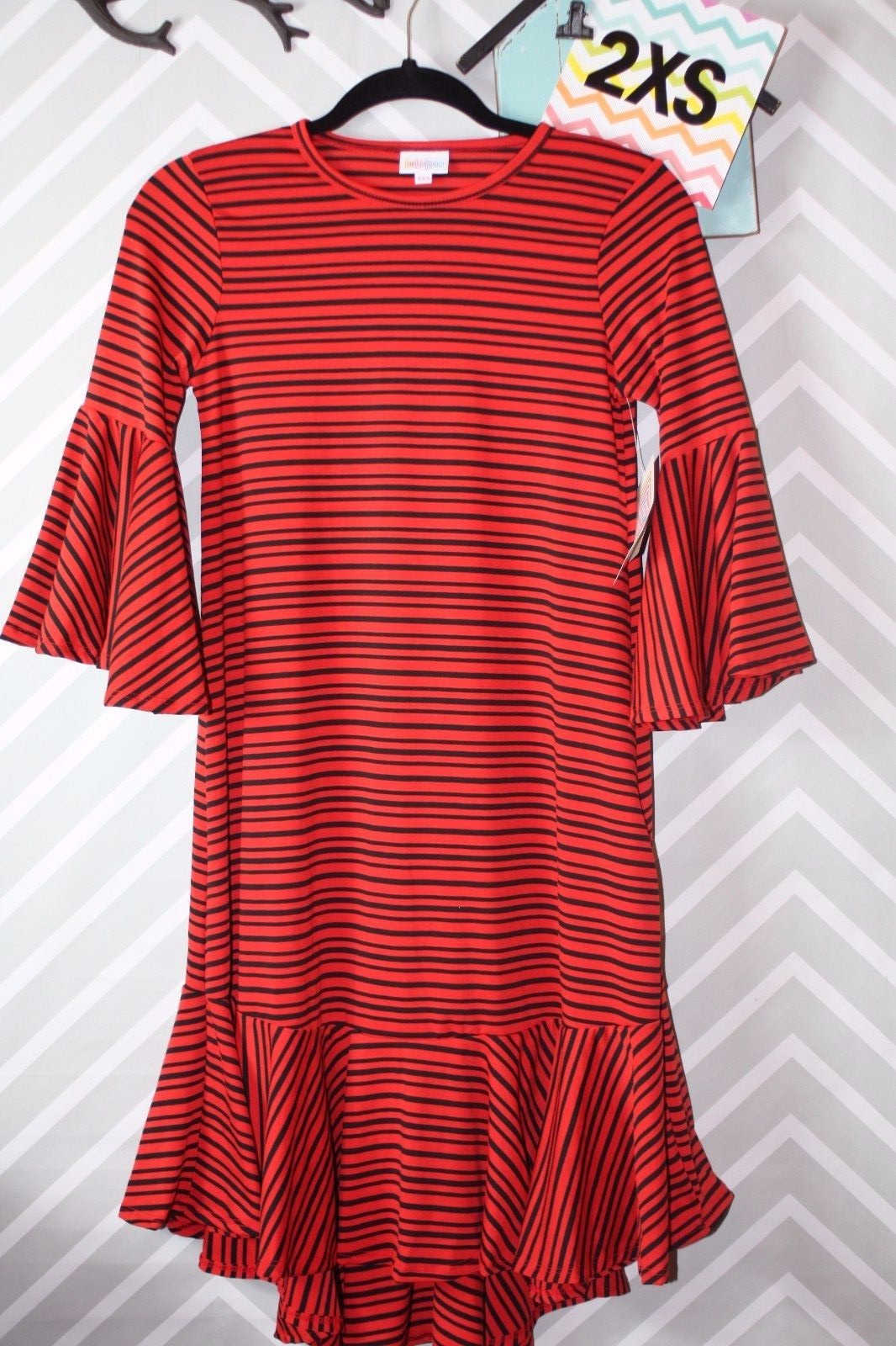 Lularoe Maurine Dress NWT Bell Sleeves Size XXS | eBay